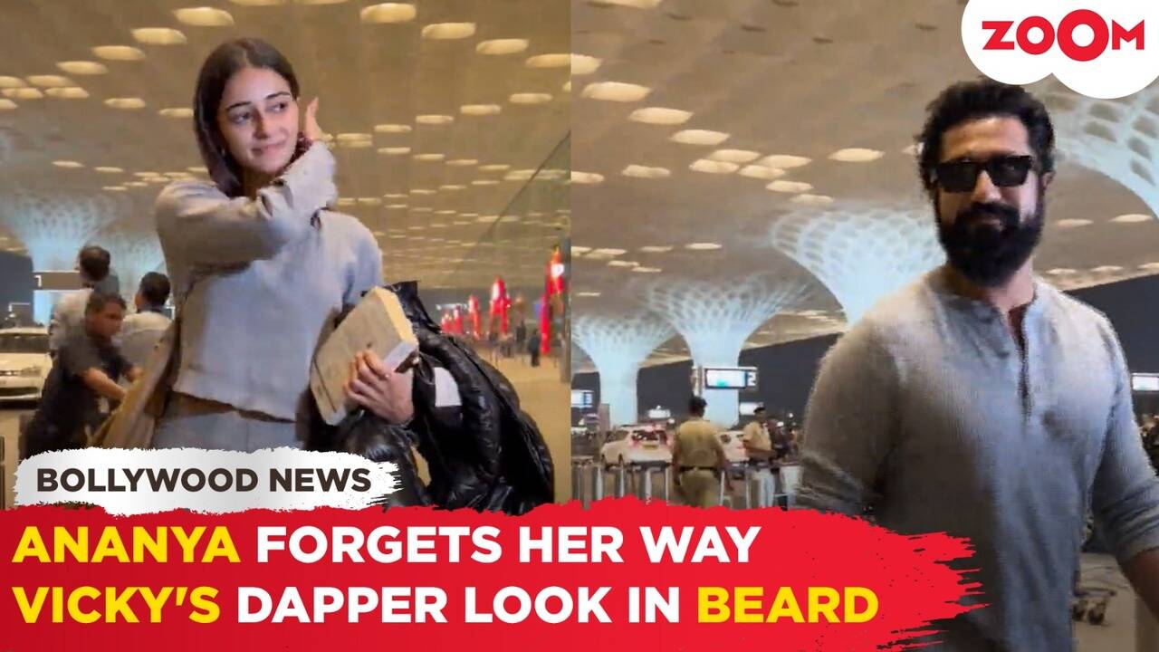 Ananya Panday looks puzzled at the airport | Vicky Kaushal's beard look ...