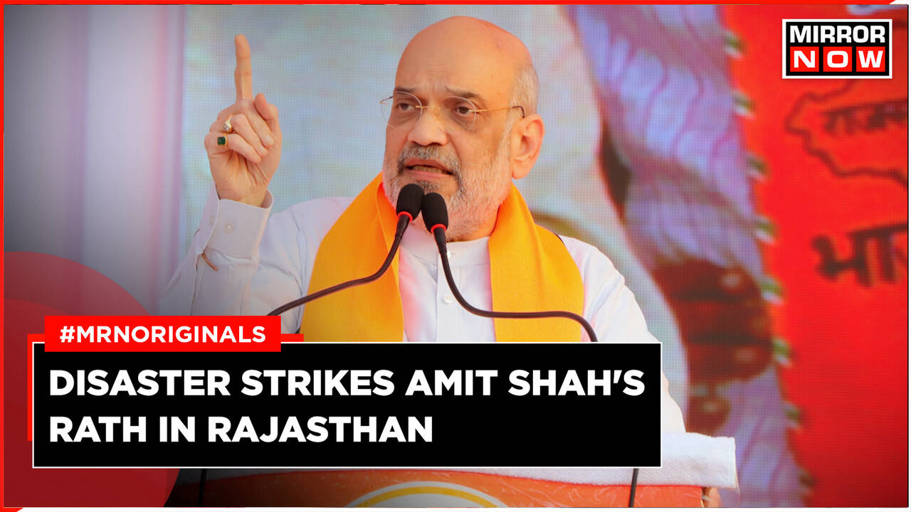 Amit Shah's Close Escape in Rajasthan As Rath Touches Live Wire, CM ...