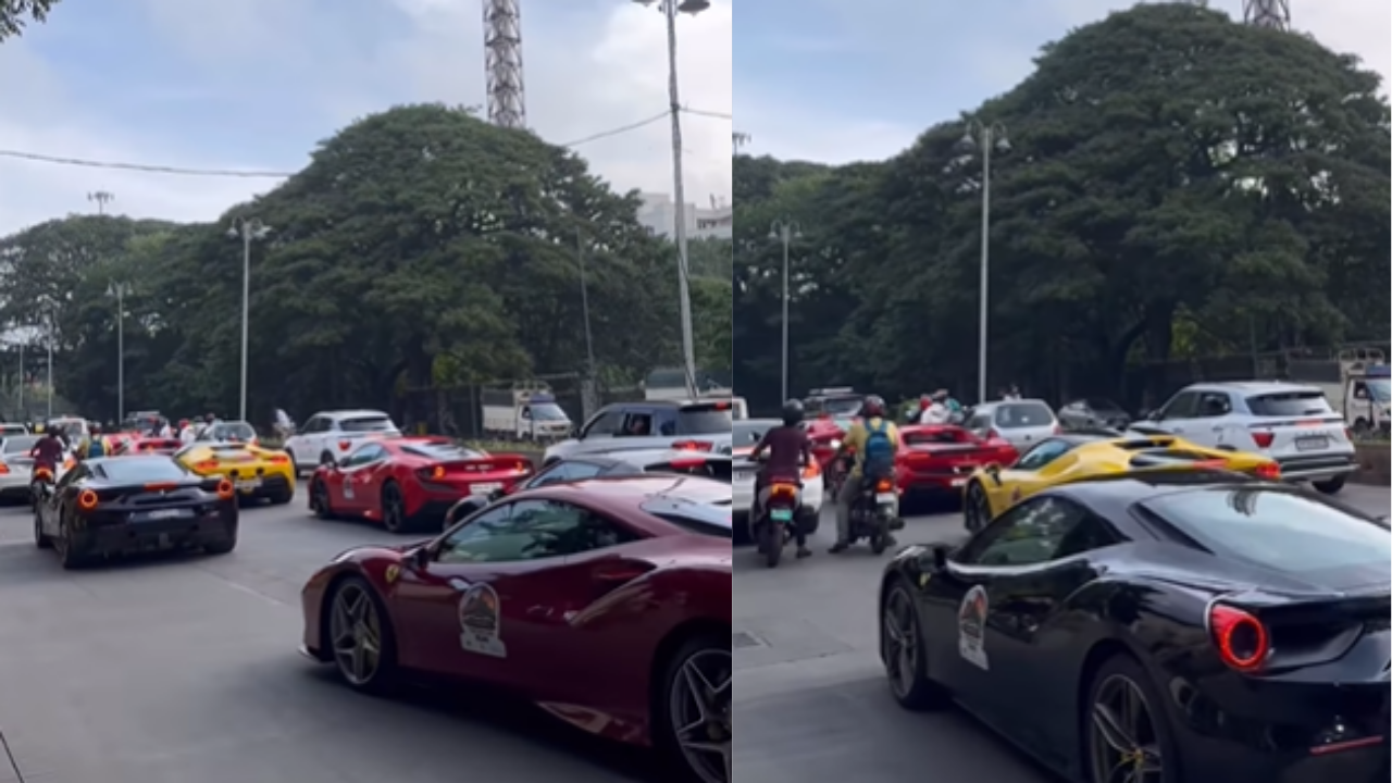 Members Of Ferrari Owners Club Found Stuck In Bengaluru Traffic, Video ...