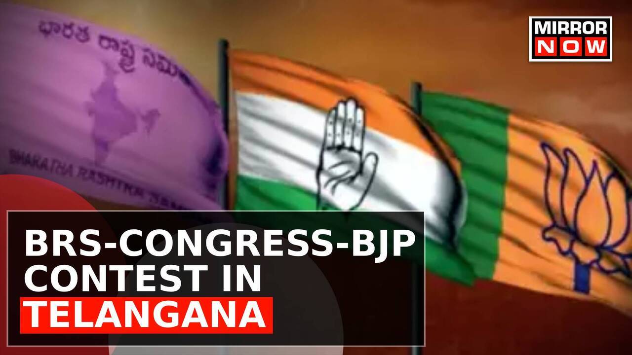 BRS-Congress-BJP Triangular Fight In Telangana Polls; BRS Schemes A ...