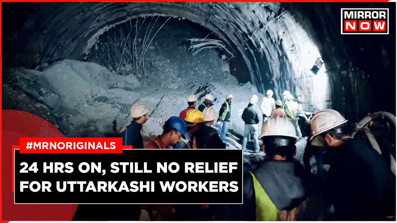 40 Workers Trapped After Tunnel Collapse in Uttarkashi, Rescue Ops ...