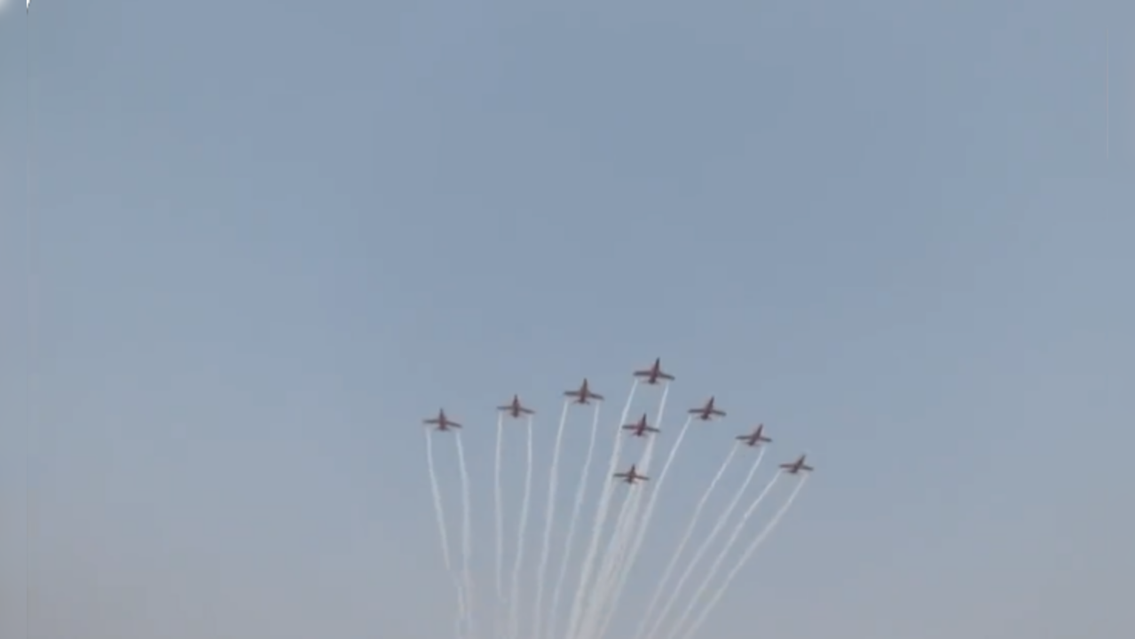 Ahead Of World Cup Final, Surya Kiran Aaerobatic Team Conducts ...