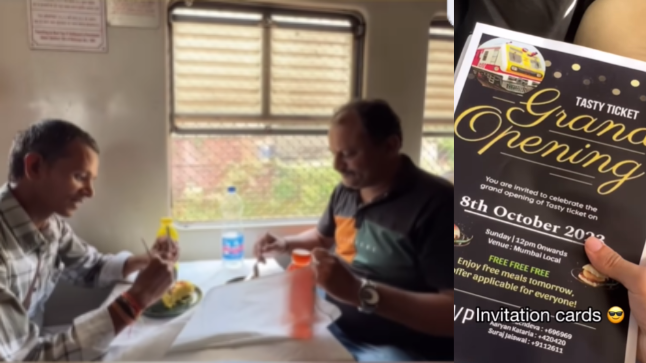 Watch: Mumbai Vloggers Turn Local Train Into ‘A 5-Star Restaurant ...