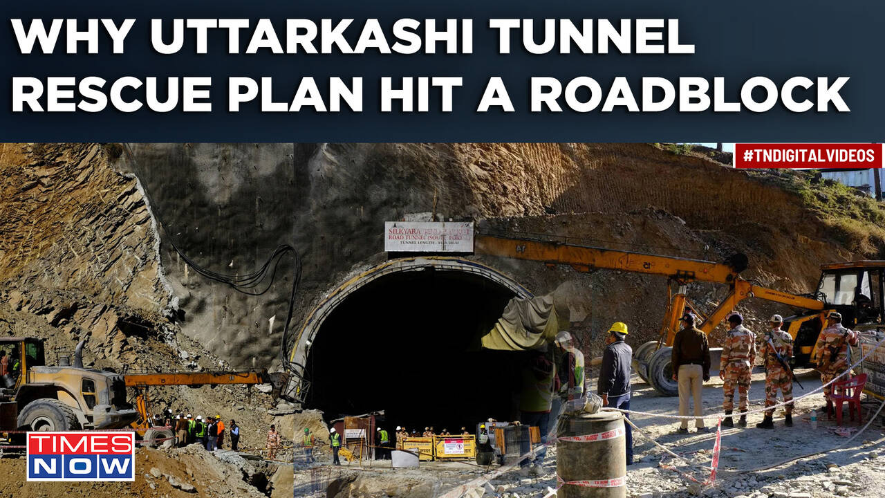 Rescue Work In Uttarakhand's Uttarkashi Tunnel Hits A Roadblock After 'Loud' Cracking Sound ...