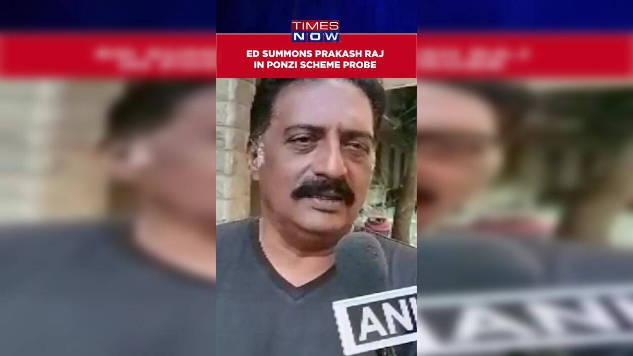 Actor Prakash Raj Was Summoned By Enforcement Directorate In Rs 200 Crore Alleged Ponzi Scheme ...