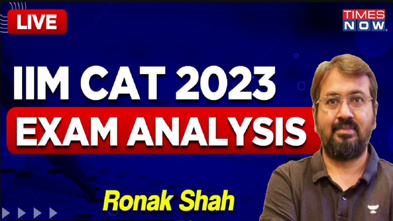 IIM CAT 2023 Exam Analysis with Times Now: CAT Exam Analysis Live Tomorrow With Unacademy Expert ...