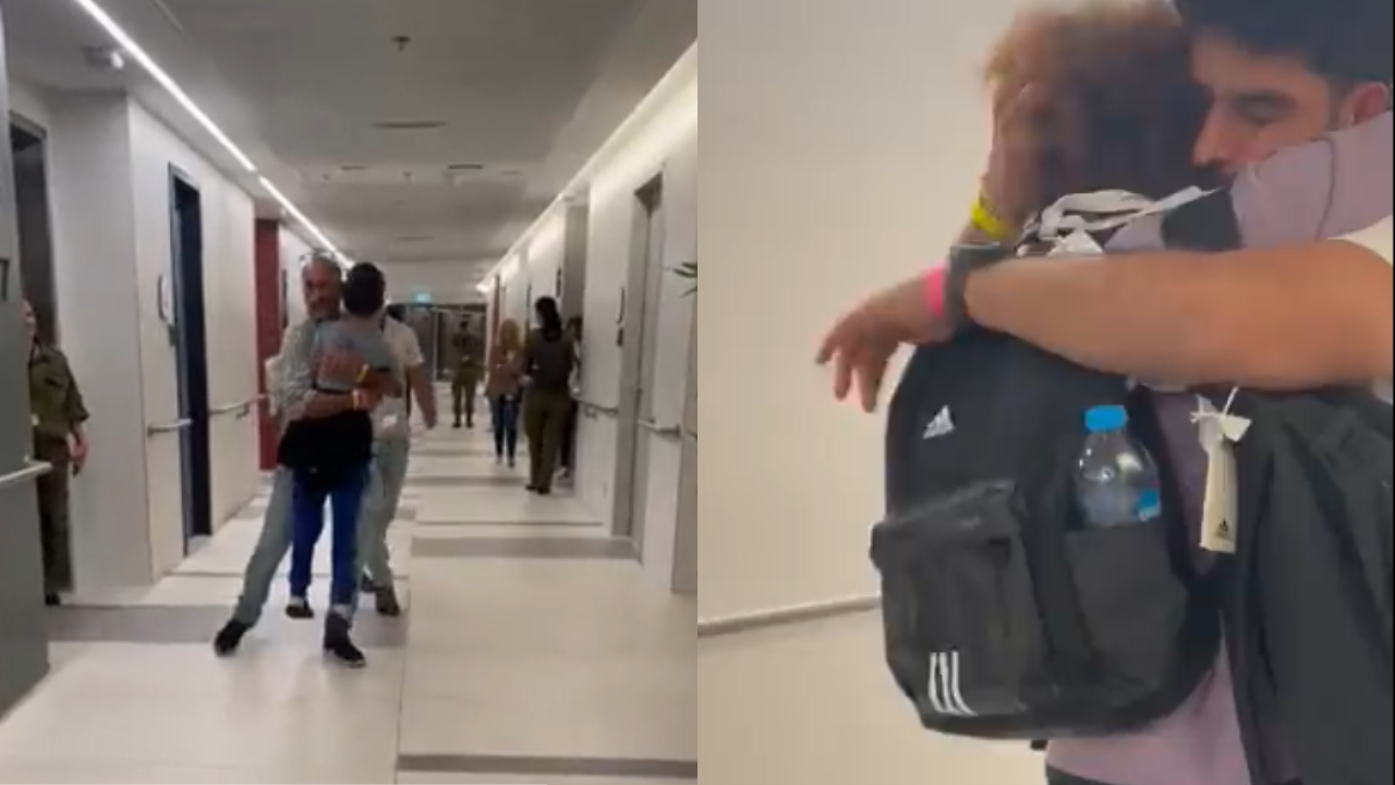 Israeli Hostages Reunite With Family After Days Of Captivity By Hamas ...