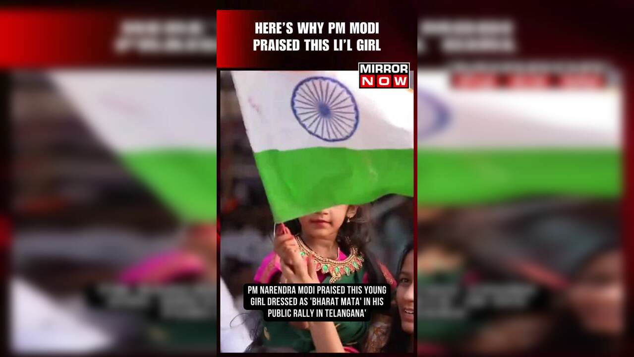 “Shabash Beti”: PM Modi Praises Girl Dressed as ‘Bharat Mata’ At ...