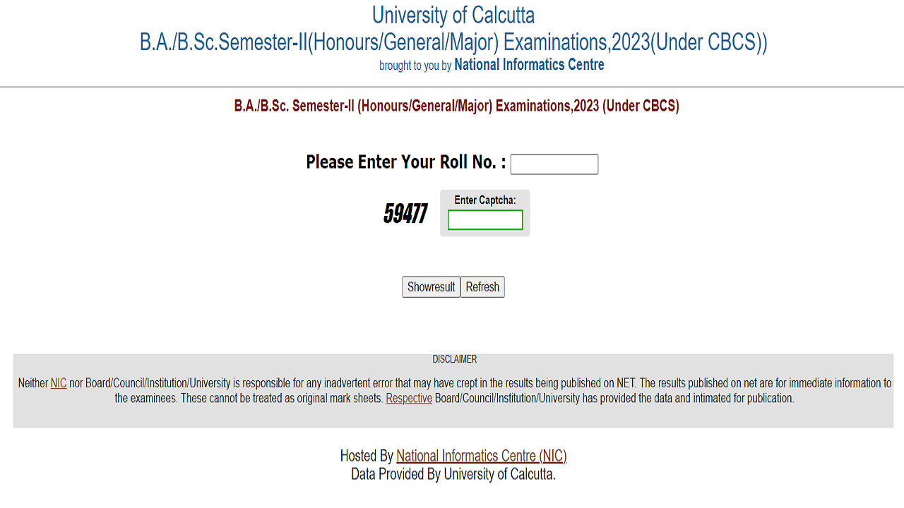 Calcutta University 2nd Semester Result 2023 Released for BA, BCom, BSc Courses, Link Here ...