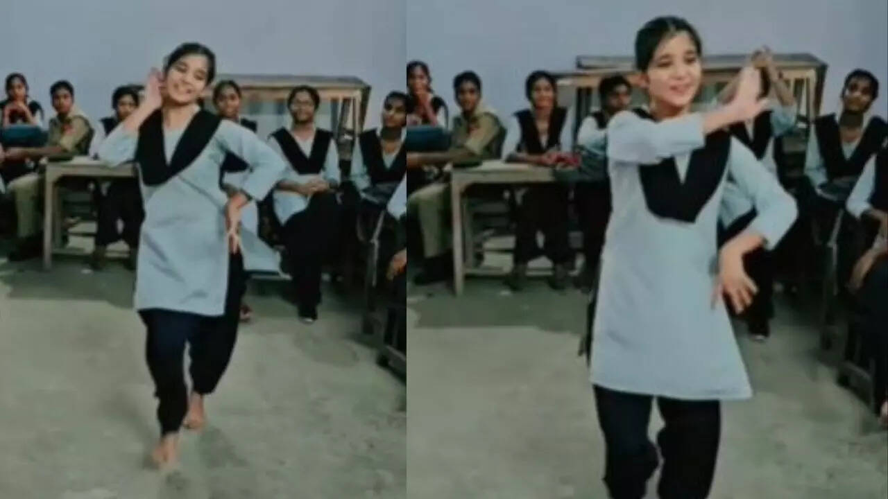 Viral Video School Girls Elegant Dance Grabs Attention Online Times Now