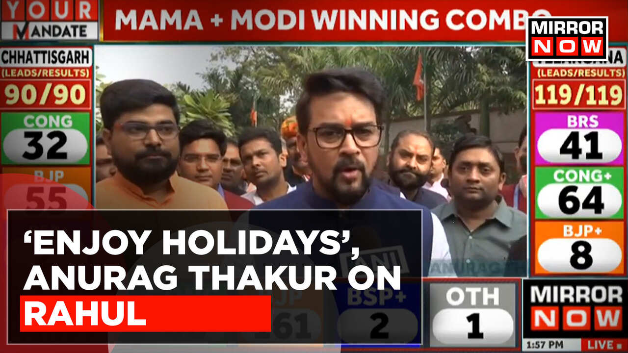 'Maaf Karo Congress Ki Sarkar,' Anurag Thakur's Sarcastic Jibe On Rahul Gandhi Over State ...