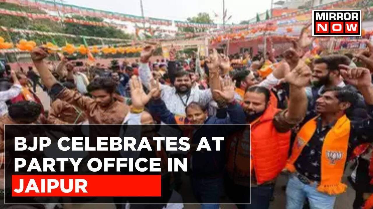 Watch: BJP Leaders Celebrate As Trends Indicate Clear Win For The Party ...