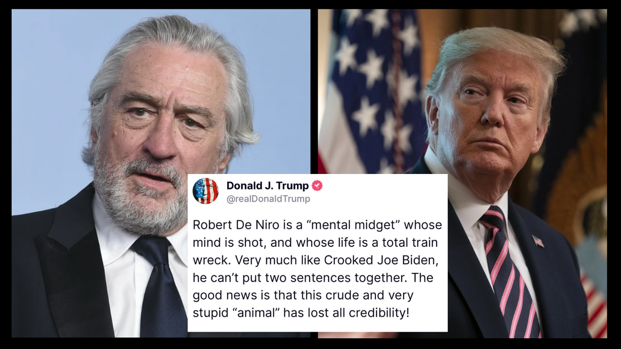 Donald Trump Calls Robert De Niro A 'Mental Midget' After Actor's Award Show Slam | World News ...