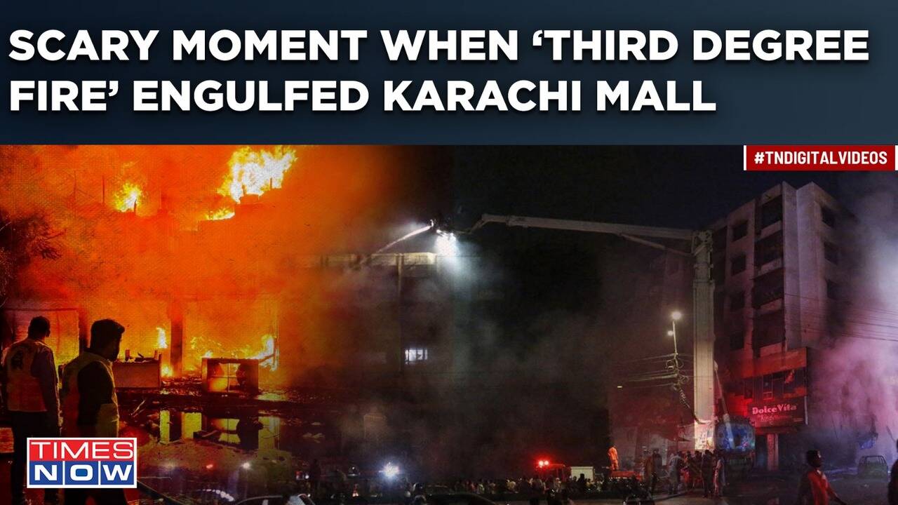 Watch: Massive Fire Engulfs Karachi's Shopping Mall |300 Evacuated |Inferno Declared 'Third ...