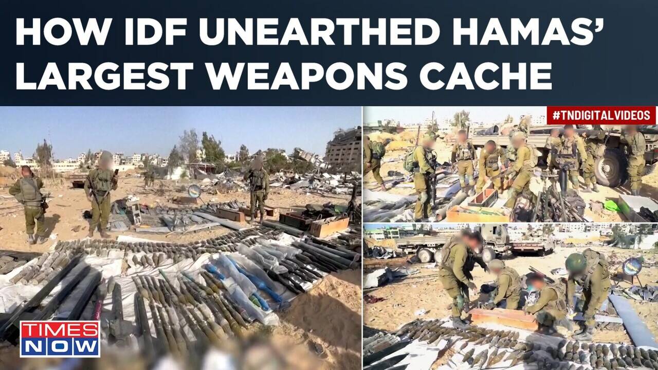 IDF Spots Missiles, Mortars, Explosives In Gaza | Israel Unearths Hamas ...