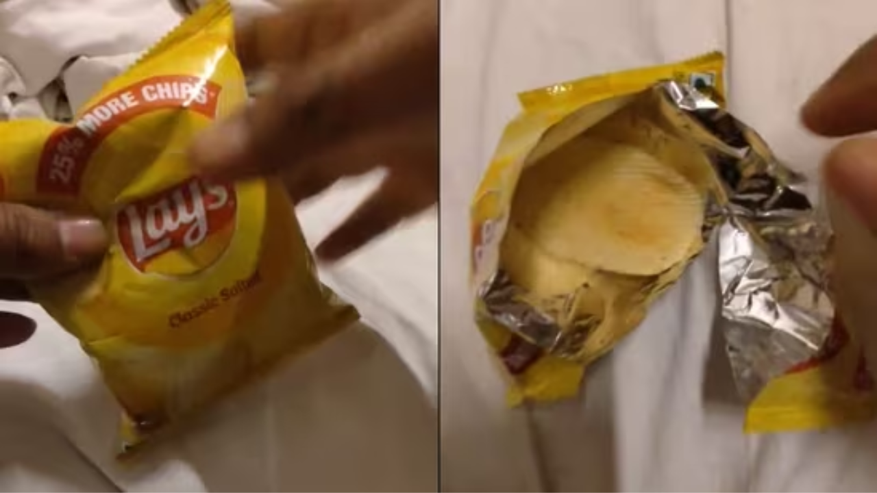 Man Shocked To Find 2 Chips In ₹5 Packet Of Lay’s; Netizens react ...