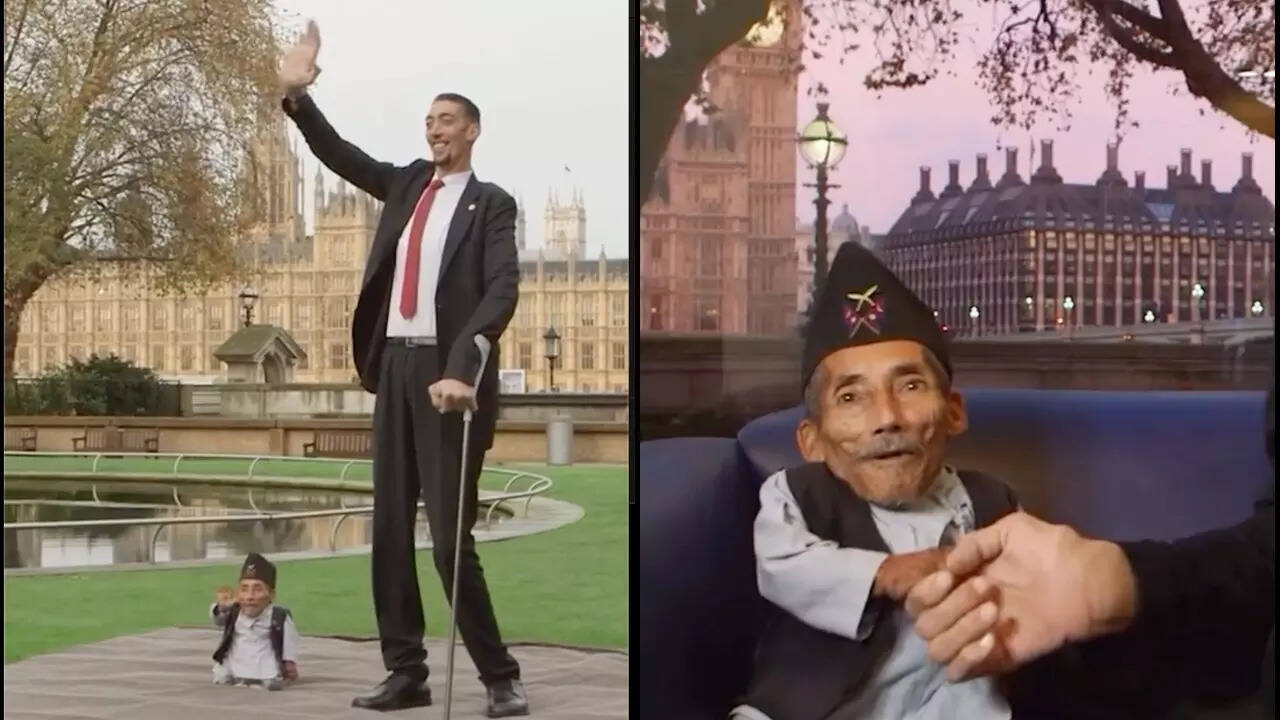 Watch: When the World’s Tallest Man Met the Shortest Man on Earth ...