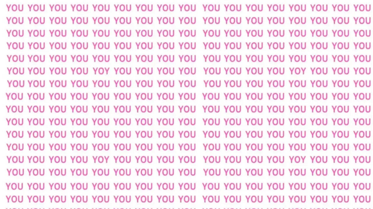 find the wrong one in the "you" series in 15 seconds of time | వైరల్ ...