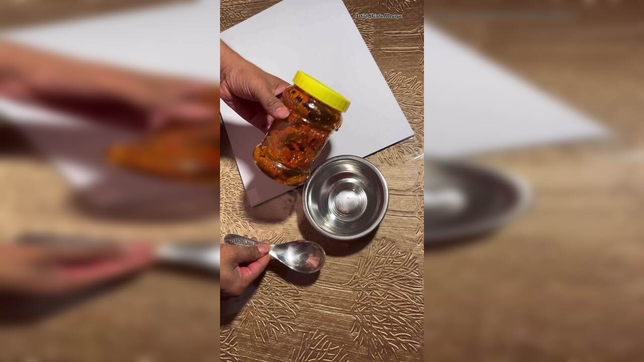 Viral Video: Watch How a Man Turns Mango Pickle into a Masterpiece ...
