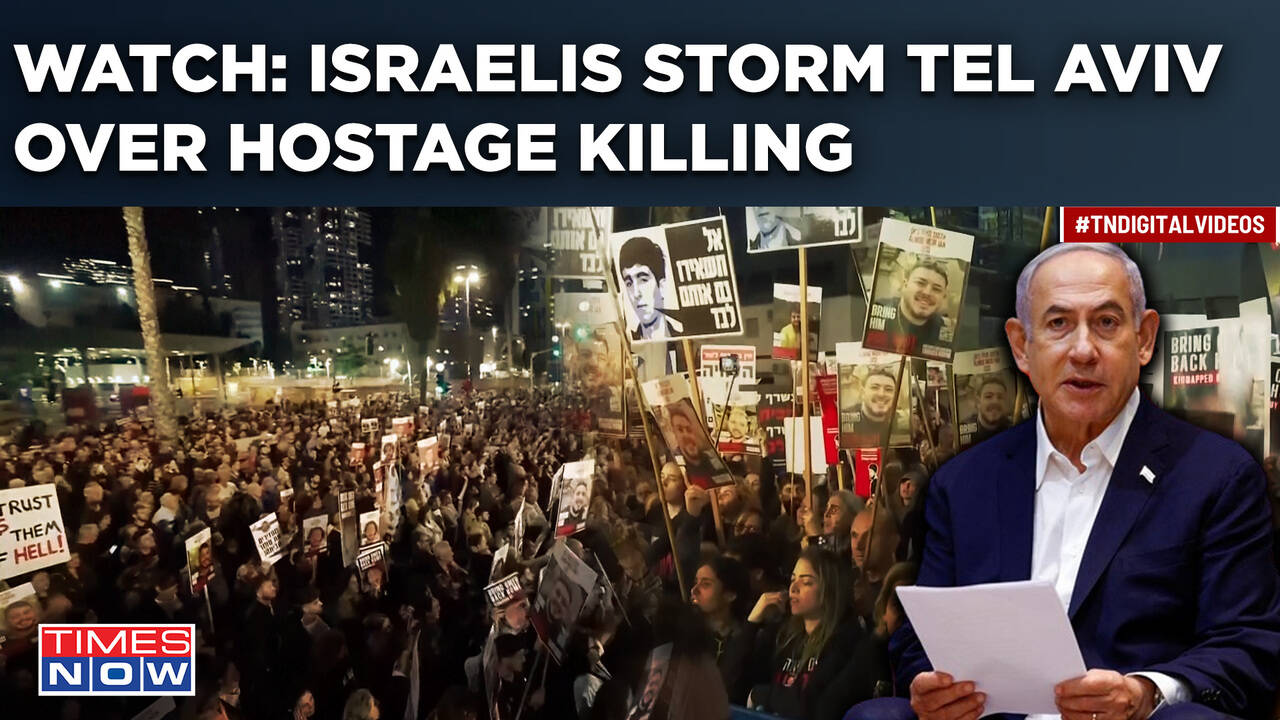 Thousands Israelis Storm Tel Aviv Over Killing Of Hostages | Demand New ... Thousands Israelis Storm Tel Aviv Over Killing Of Hostages | Demand New ...