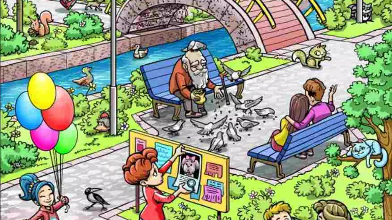 7 seconds to find the dog hidden in the picture | படத்தில் ...