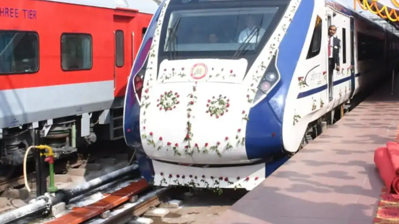 Varanasi: Not Saffron and Grey, 2nd New Delhi-Varanasi Vande Bharat ...