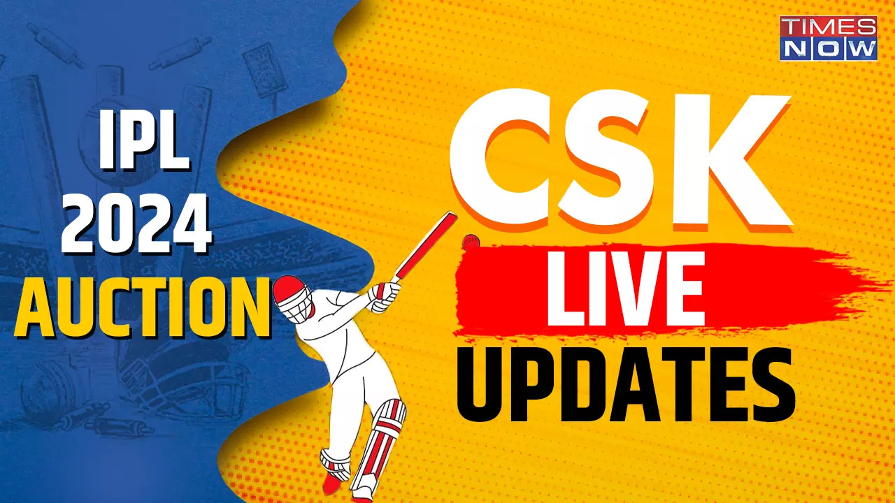 Chennai Super Kings Auction Live Updates DUBAI: Chennai Super Kings ...