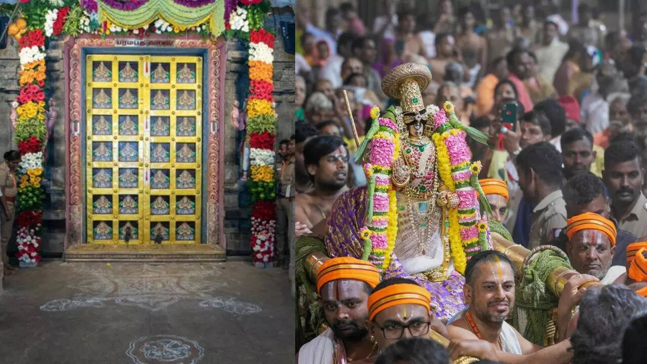 Vaikunta Ekadasi Festival Opening of Sorgavasal in Sri Ranganathaswamy ...