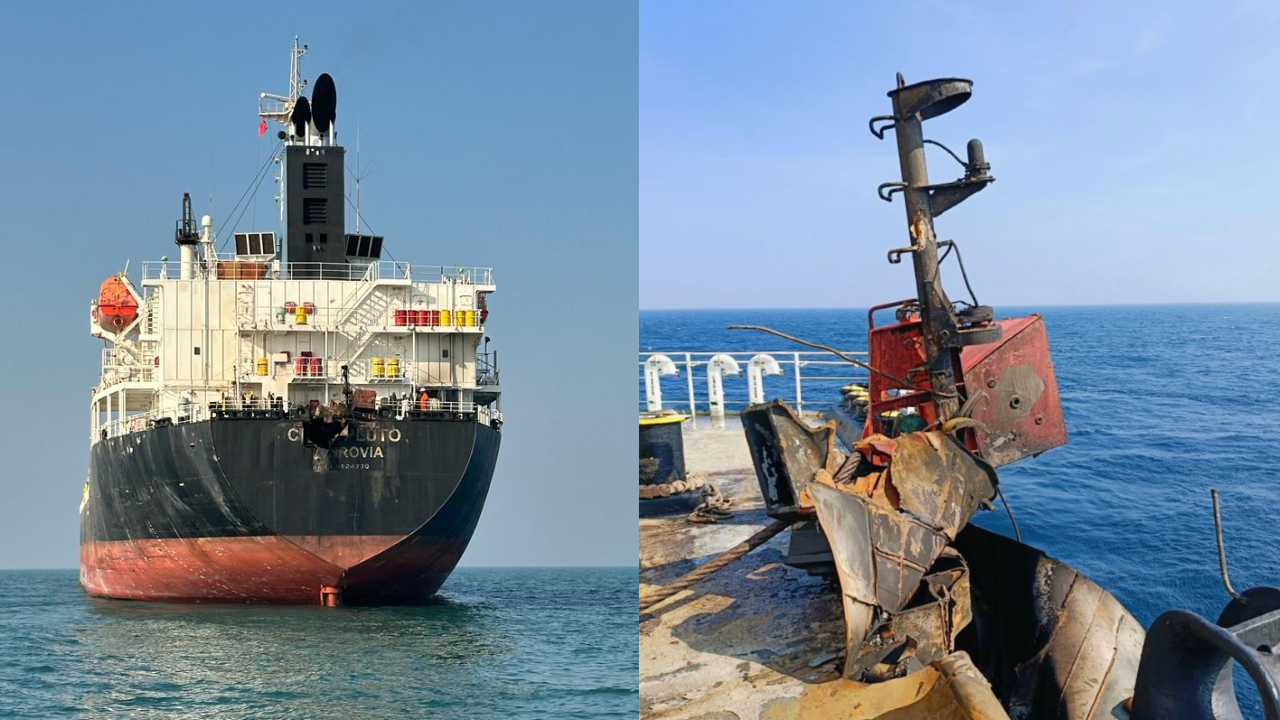 Navy Confirms Merchant Ship MV Chem Pluto Attacked By Drone Near Indian ...