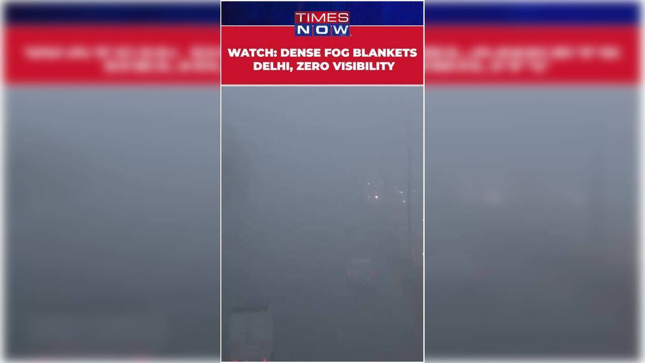Dense Fog Covers Delhi, Visibility Zero | Airports Issue Advisory ...