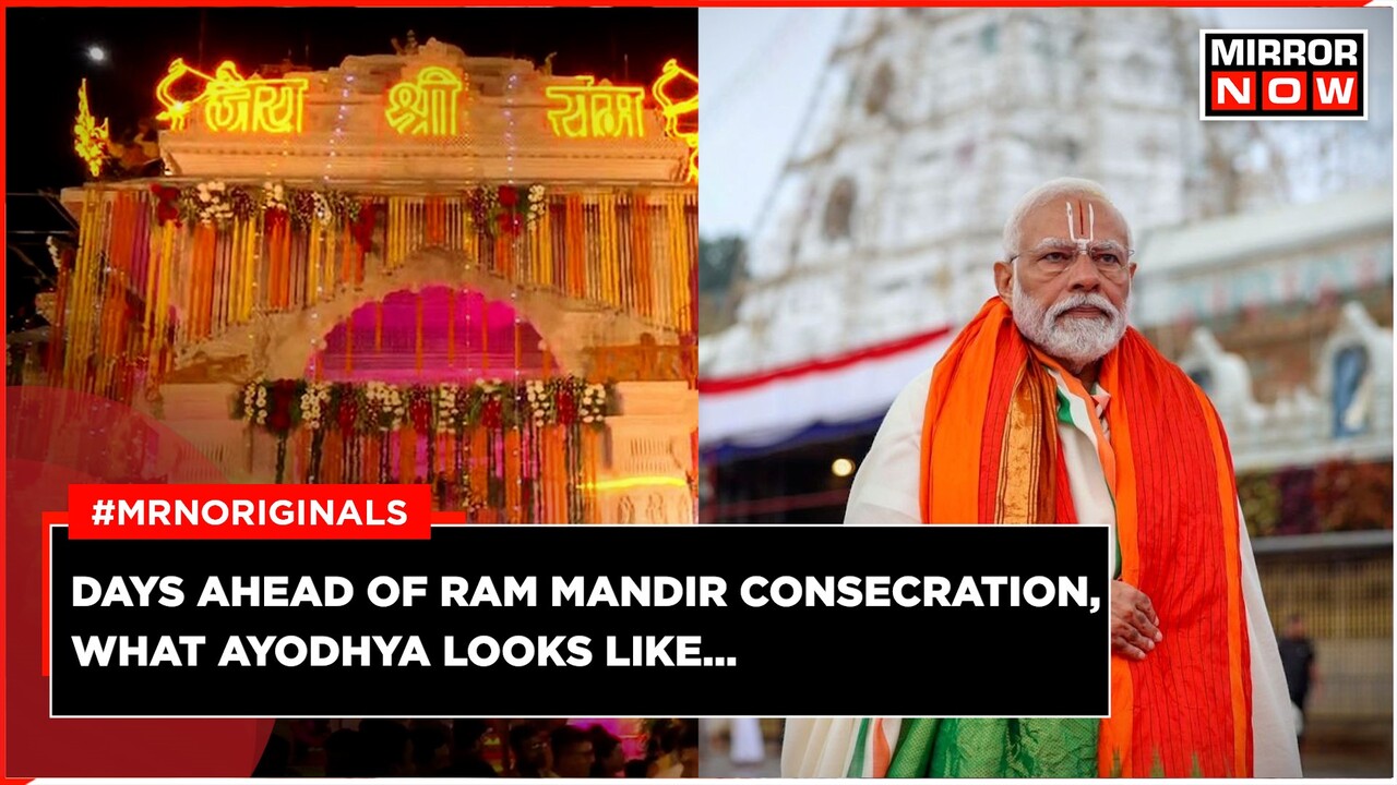 Days Ahead Of Ram Mandir Consecration, What Ayodhya Looks Like… | Times Now