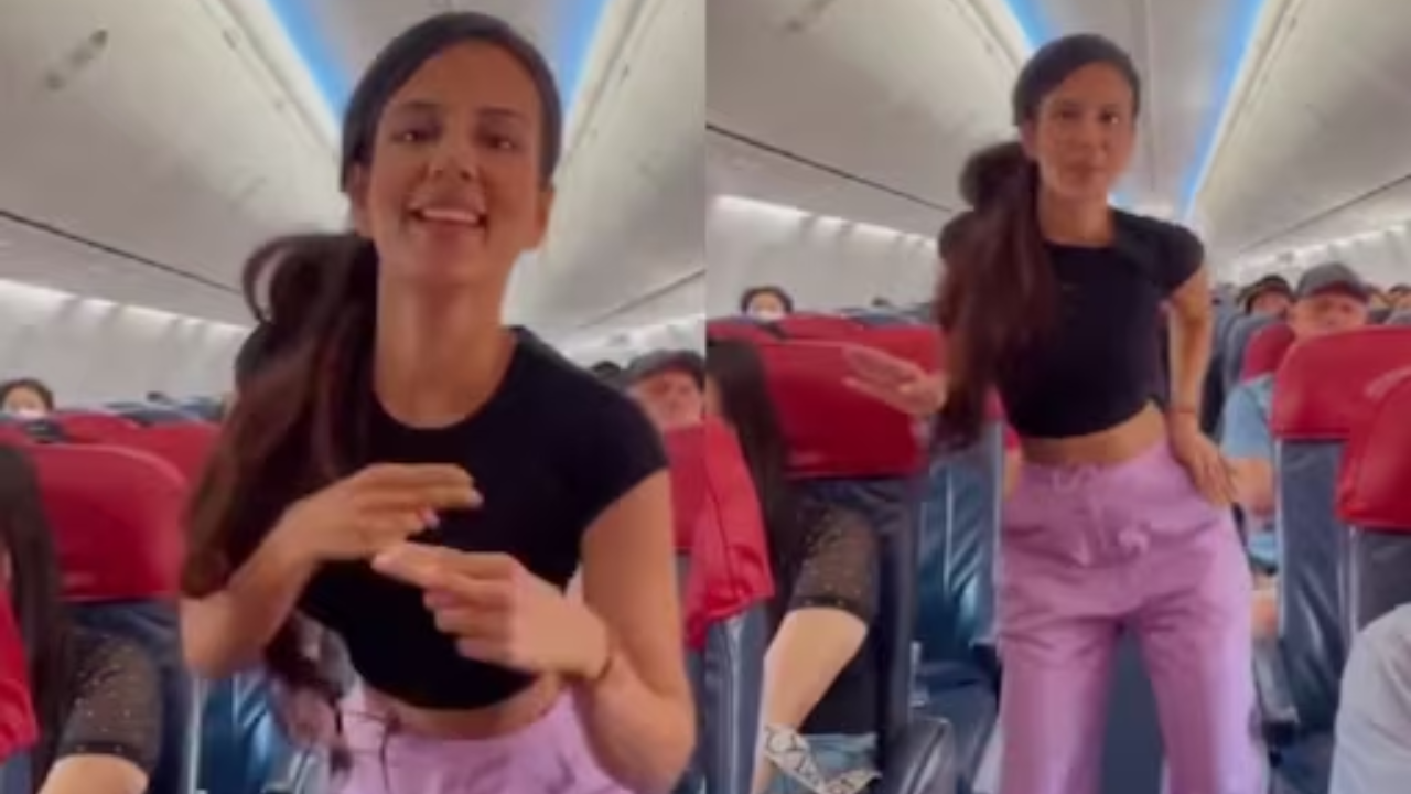 Woman's Dance On Plane Goes Viral, 'Embarrasses' Netizens | Times Now