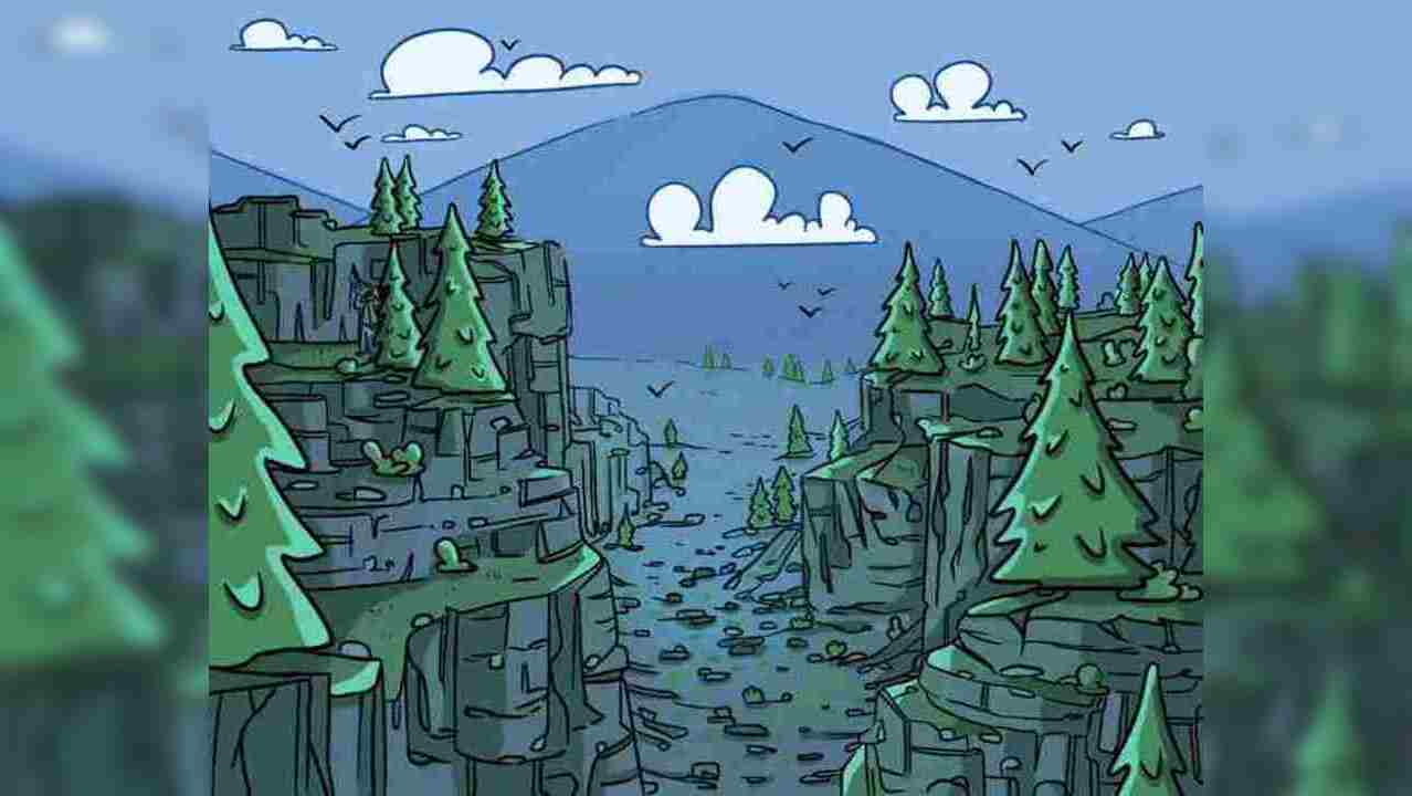 Puzzle: Can You Spot The Photographer In The Dark Forest Optical Illusion Within 30 Seconds ...