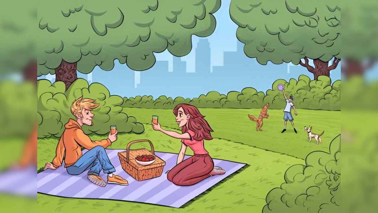 Puzzle: Can You Find The 3 Hidden Faces in The Park in 10 Seconds In ...