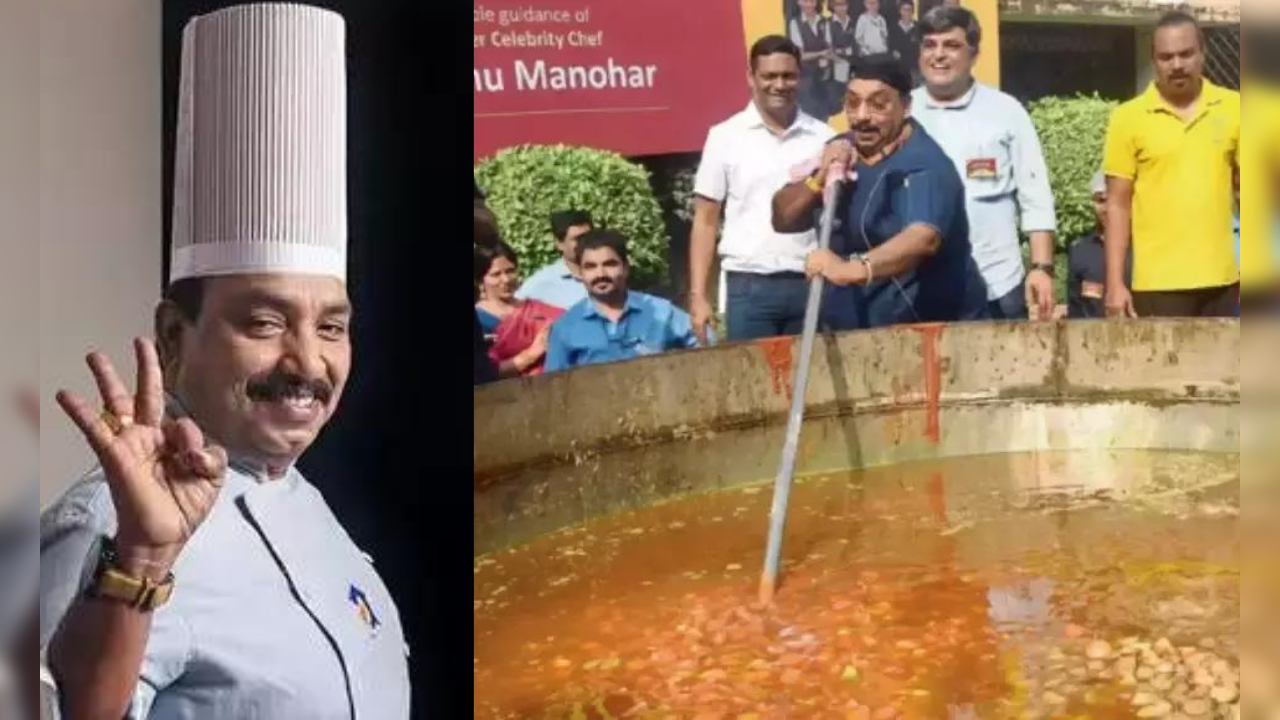 famous chef vishnu manohar ready to make world record 7000 kg ram halwa ...