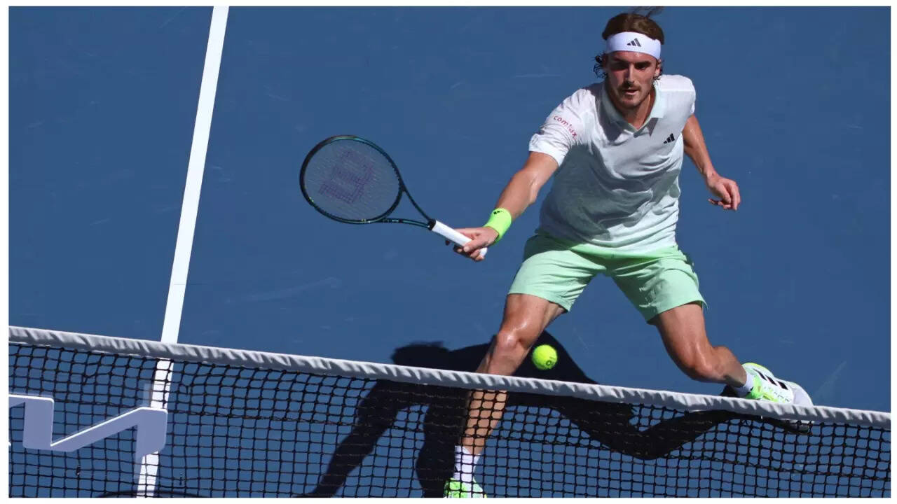 Watch: Stefanos Tsitsipas hits potential 'shot of the year' in round 1 ...