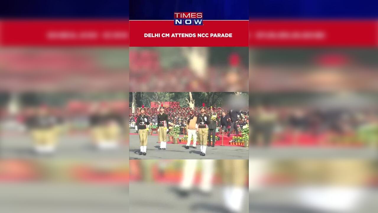 Delhi CM Kejriwal Attends NCC Parade At DG NCC Parade Ground In Delhi Cantt. #shorts