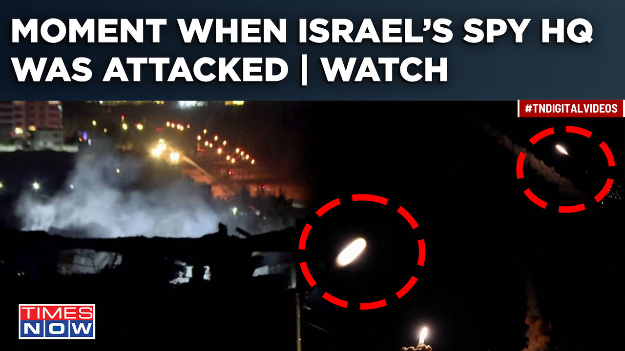 Iran Ballistic Missile Attack Caught On Camera | Watch IRGC's Strike On ...