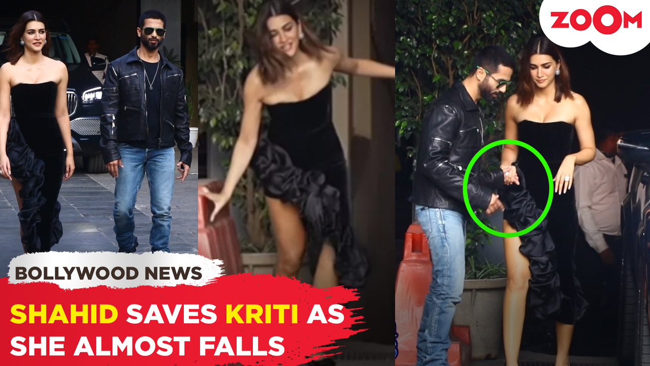 Shahid Kapoor comes to Kriti Sanon's rescue, prevents OOPS moment in ...