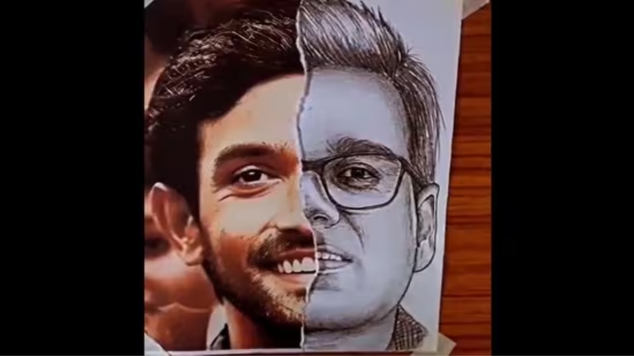 This Artist Touches IPS Manoj Sharma’s Heart: See the sketch of 12th ...