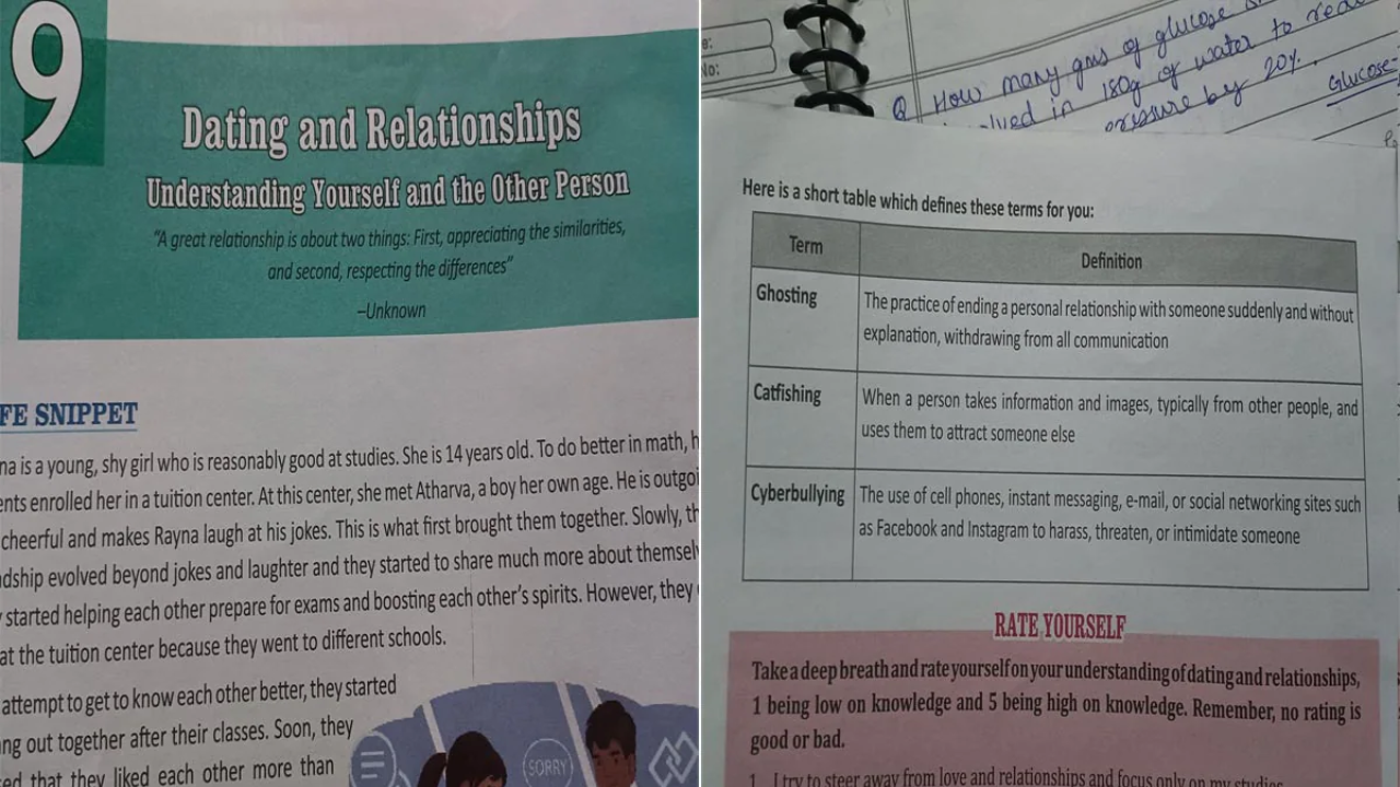 Class 9 Textbook With Chapter on Dating and Relationship is Viral: Here ...