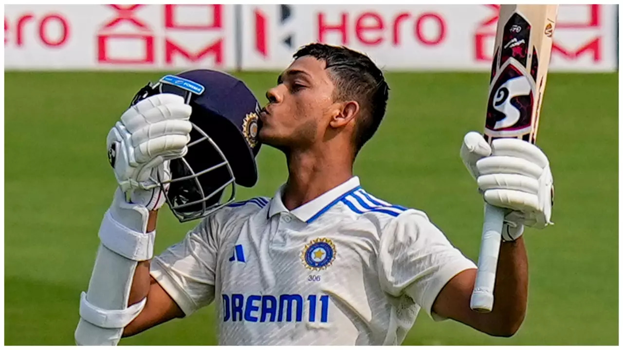 Watch: 'Ice Cool' Yashasvi Jaiswal completes maiden double hundred with ...