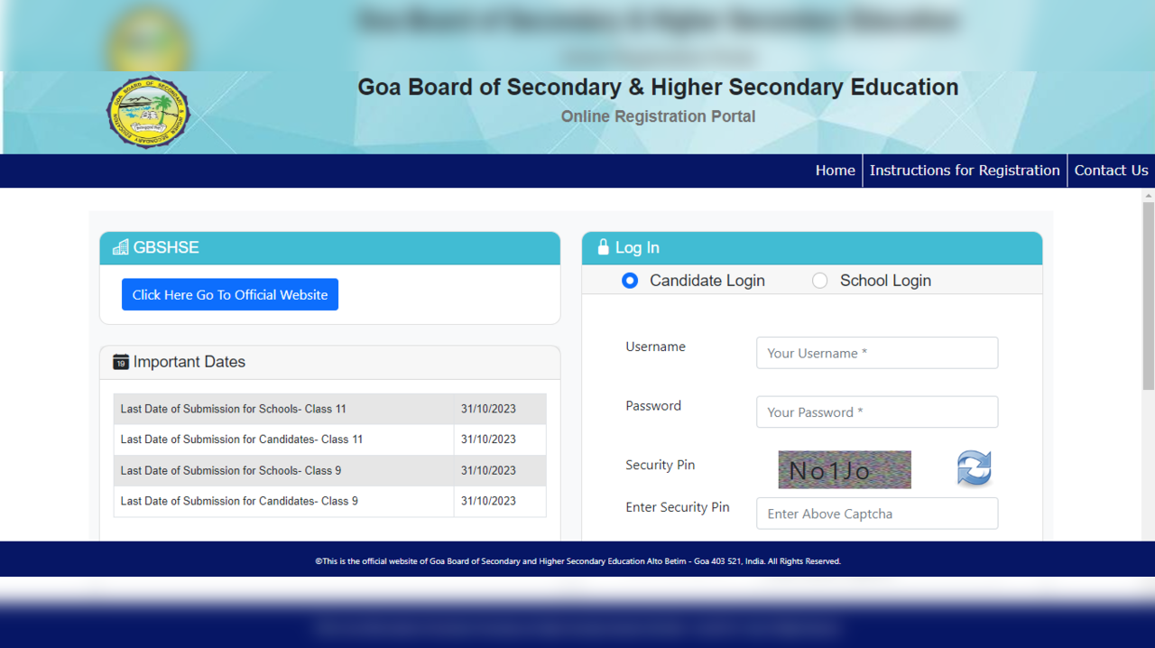 Goa Board HSSC Admit Card 2024 Released on gbshse.in, Direct Link ...