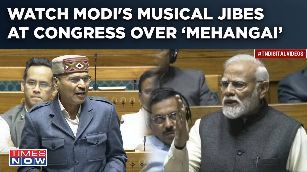 Modi’s ‘Mehangai Dayan’ Jibe At Congress|Watch PM Use Hindi Songs ...