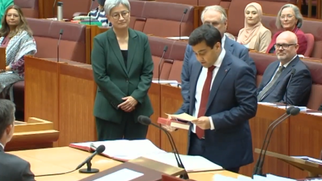WATCH: Indian-origin Australian Senator Varun Ghosh Takes Oath On ...