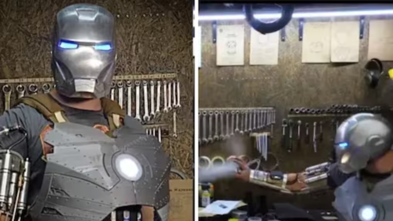 Real-Life Tony Stark? Russian YouTuber Tests Self-Built Iron Man Suit ...
