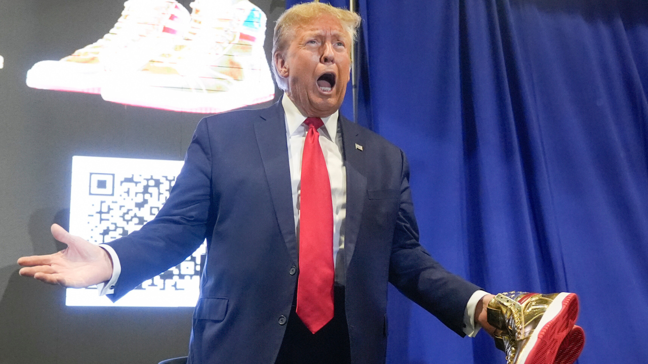 Trump Booed Off Stage During Golden Sneaker Launch Event In ...