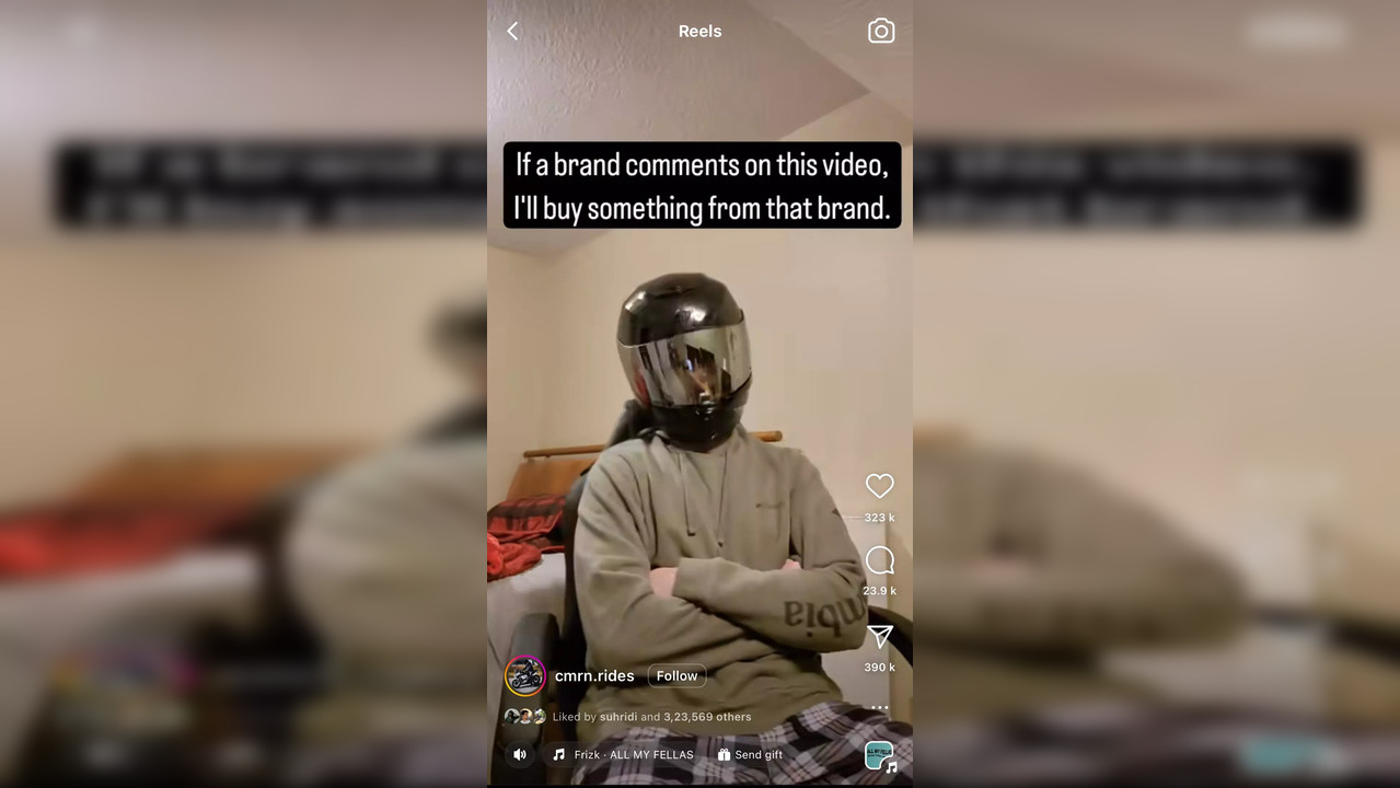 Helmet-Wearing Man's Instagram Challenge Creates Traffic In Comment ...