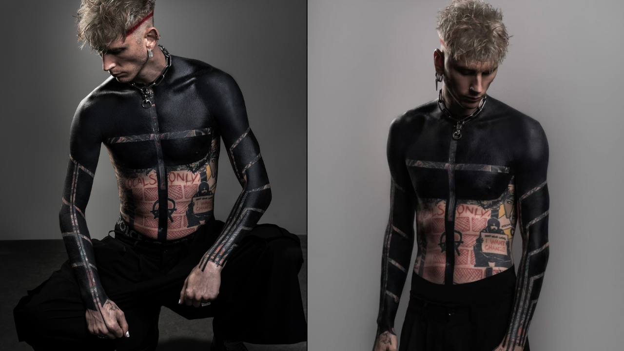 Machine Gun Kelly: Machine Gun Kelly's New Tattoo Sparks Mixed ...