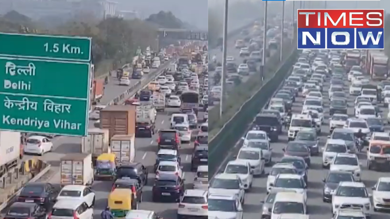 Delhi Gurgaon Border News: Traffic Jam on Delhi-Gurugram Border, ITO ...